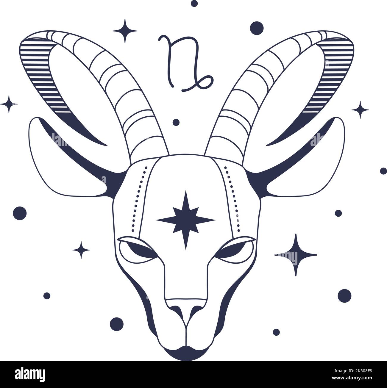 capricorn astrology zodiac sign Stock Vector Image & Art - Alamy