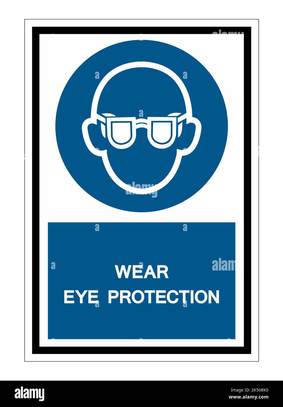 Symbol Wear Safety Glasses Sign Isolate On White Background,Vector ...