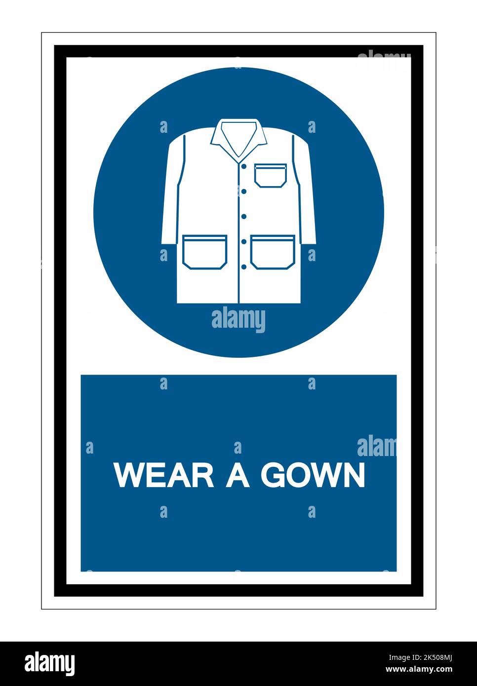 Symbol Wear A Gown Isolate On White Background,Vector Illustration EPS ...