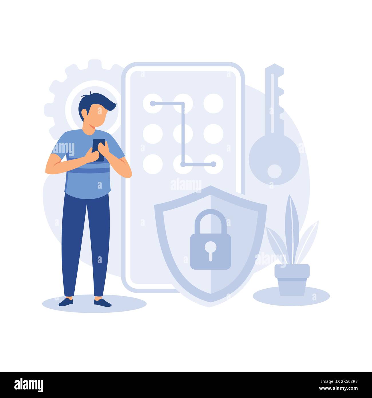 Secure web traffic illustration exclusive design inspiration Stock ...