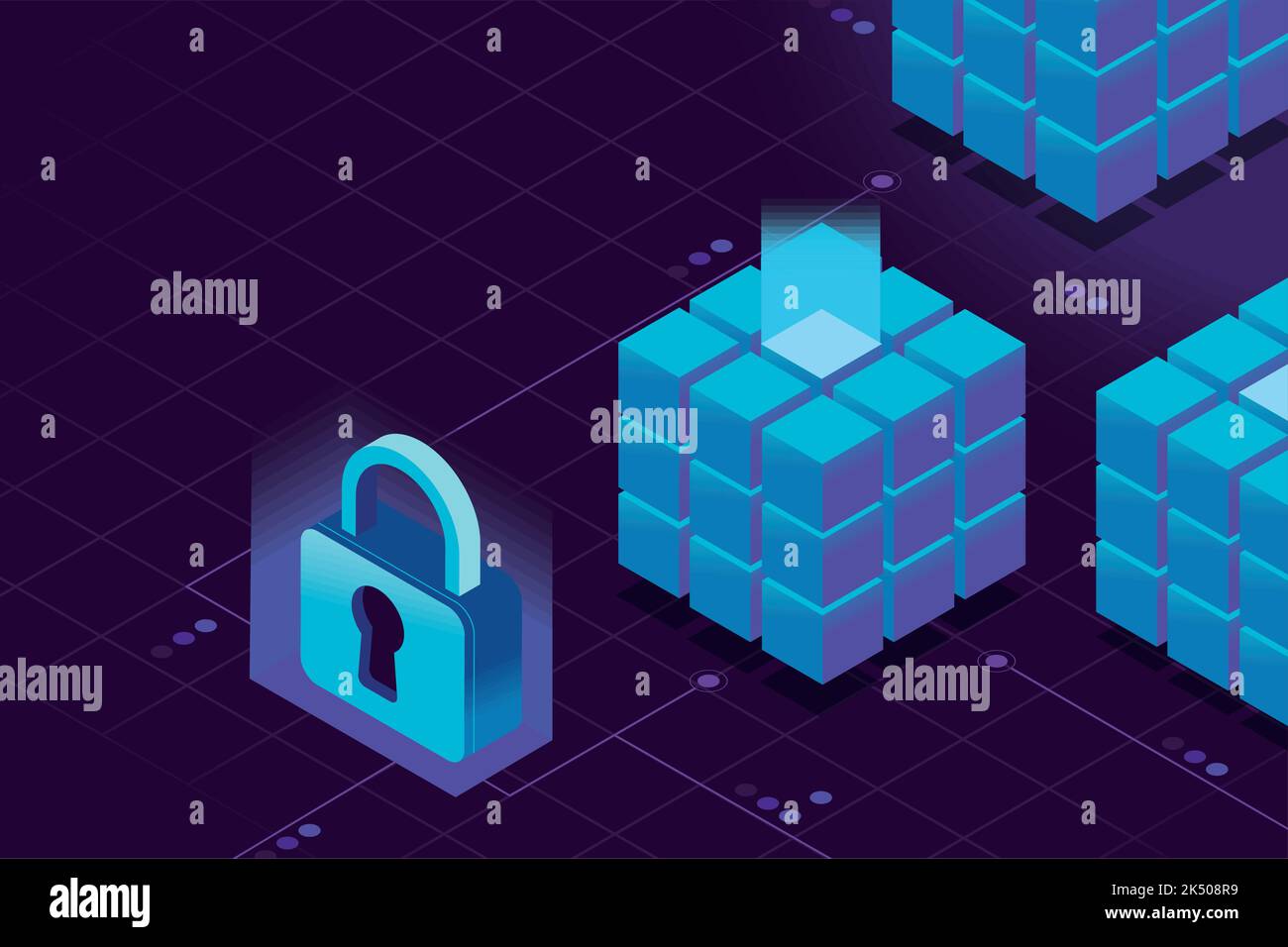 Blockchain Security Data Stock Vector Image And Art Alamy