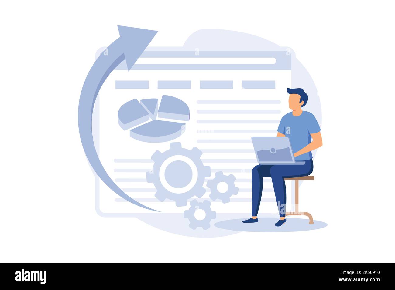 Alt tag optimization abstract concept vector illustration. Website ...