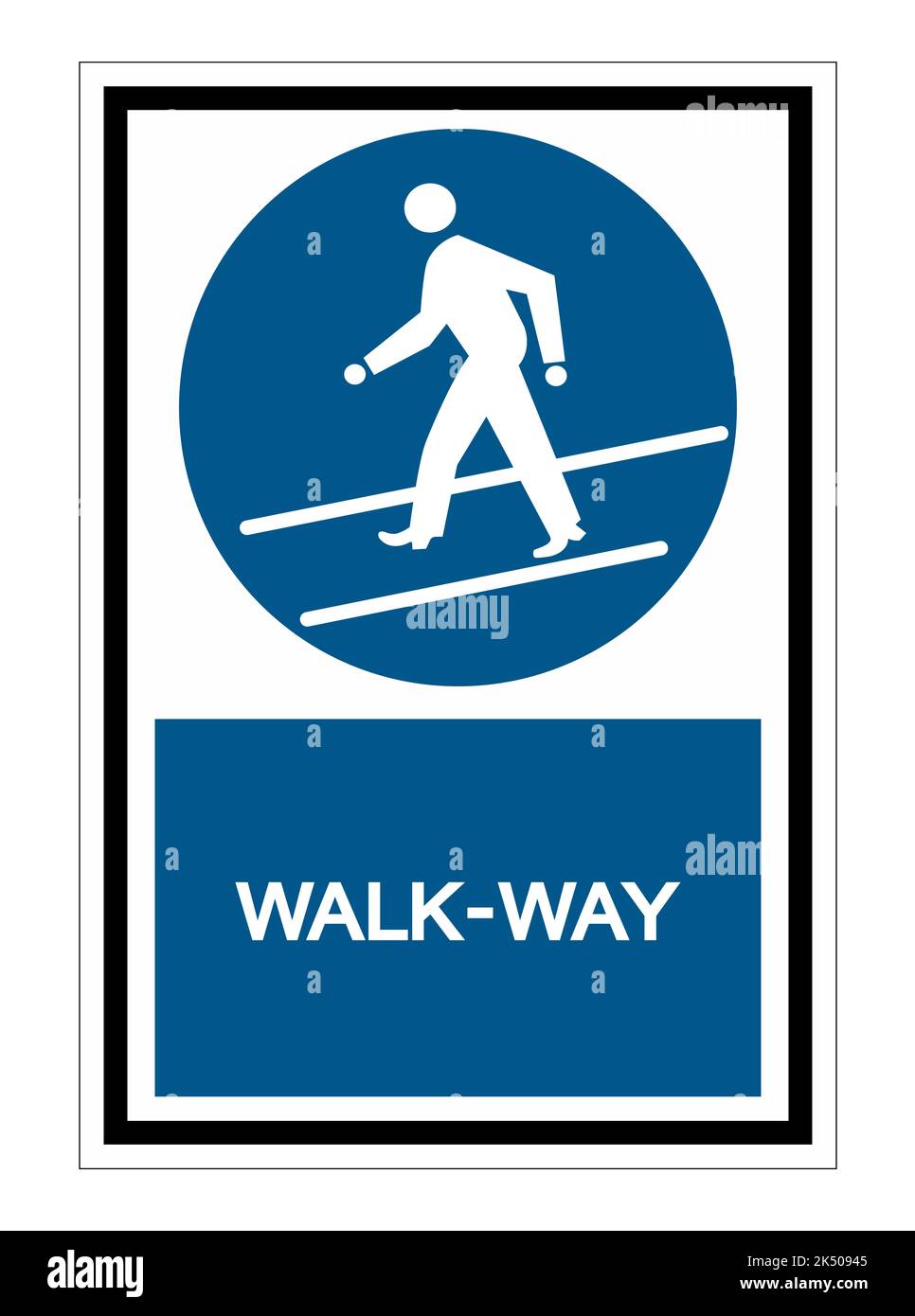 Walk way Symbol Sign Isolate On White Background,Vector Illustration ...