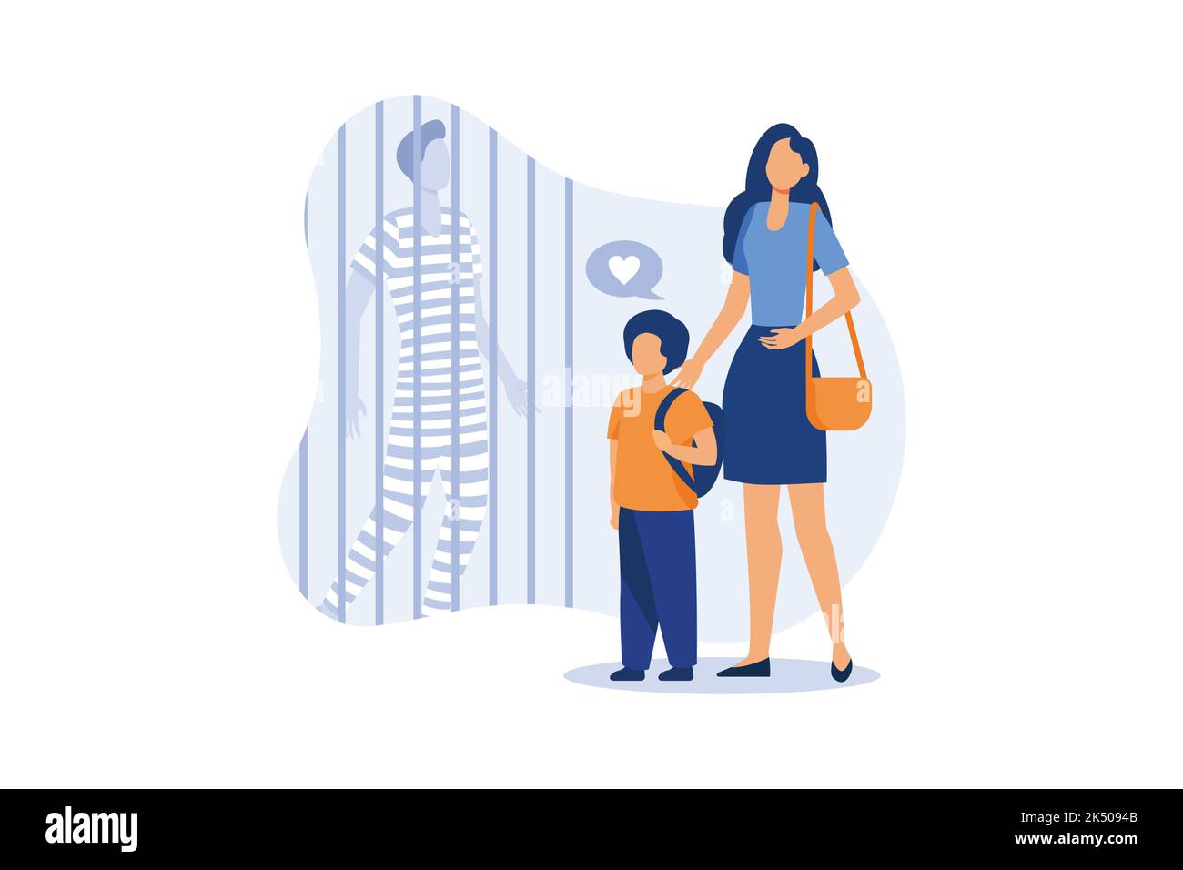 Dads in prison illustration exclusive design inspiration Stock Vector ...