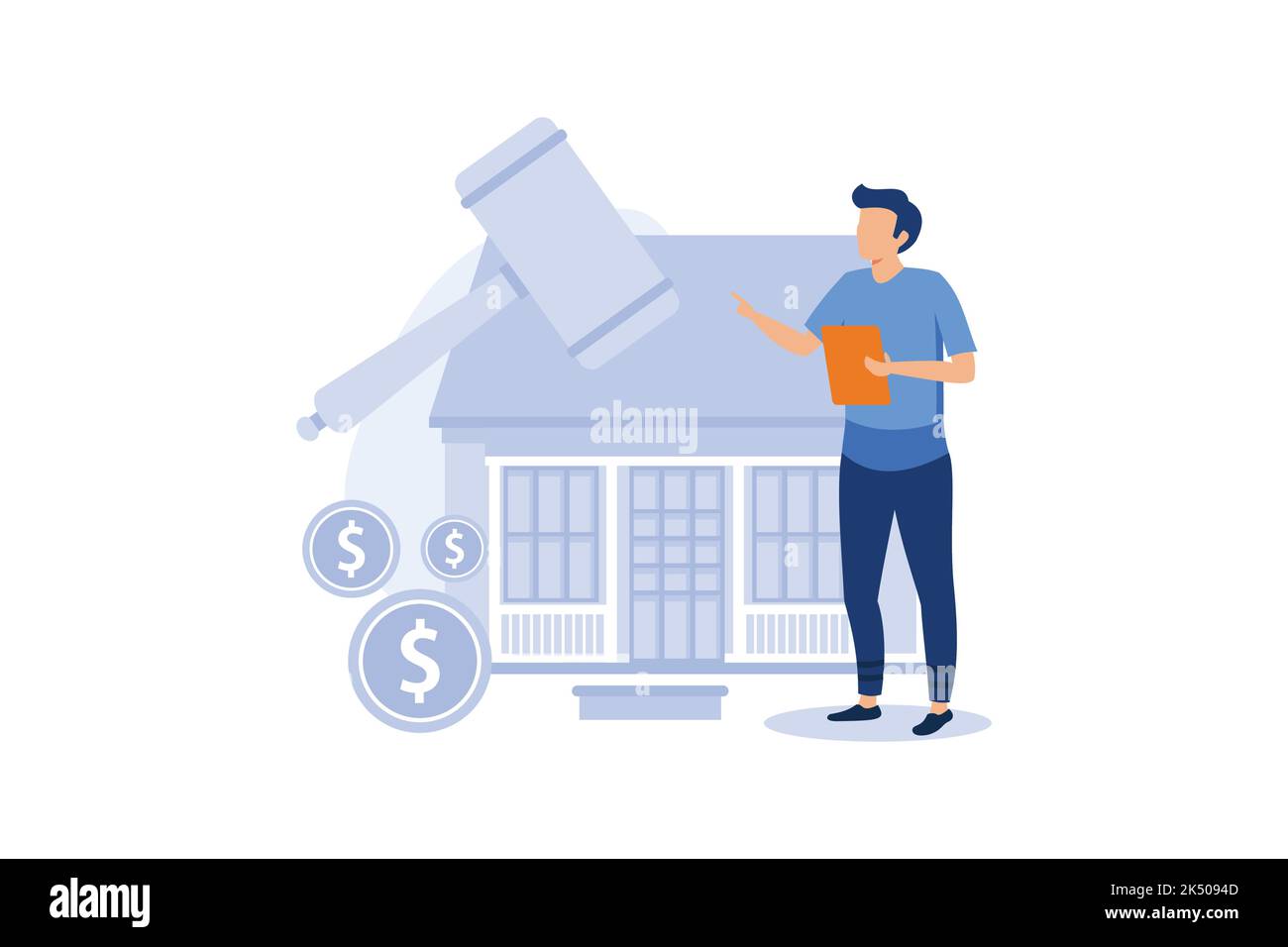 Cartoon auctioneer Stock Vector Images - Alamy