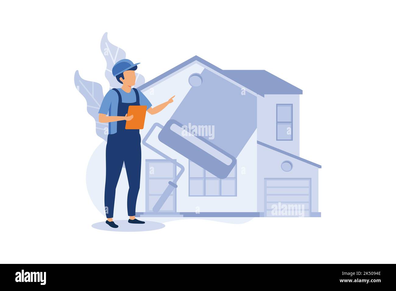 Repairing home construction brick Stock Vector Images - Alamy
