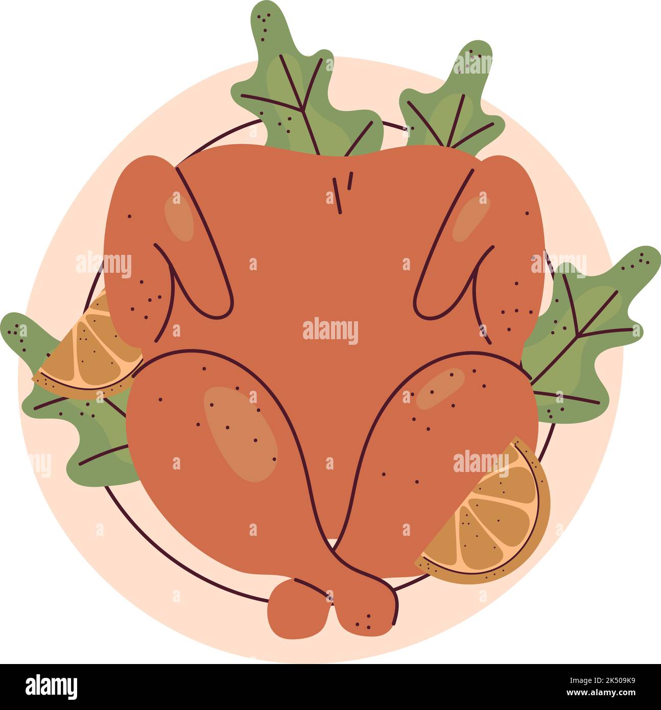 roasted turkey thanksgiving Stock Vector Image & Art - Alamy