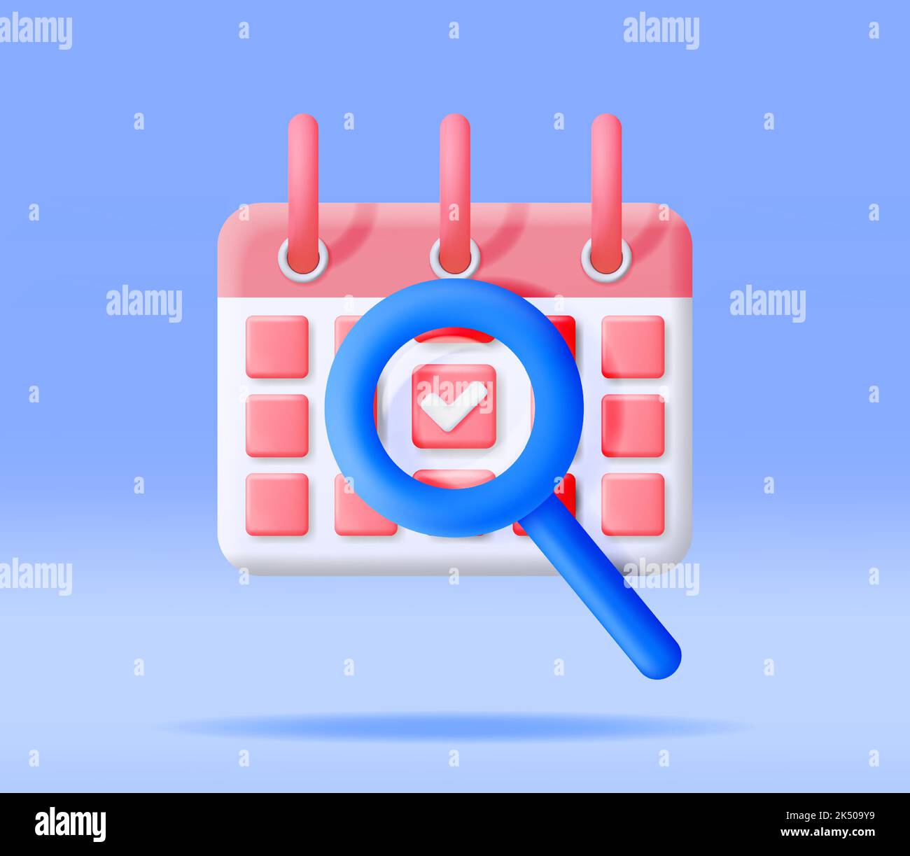 3d paper spiral wall calendar isolated render calendar icon schedule hi ...