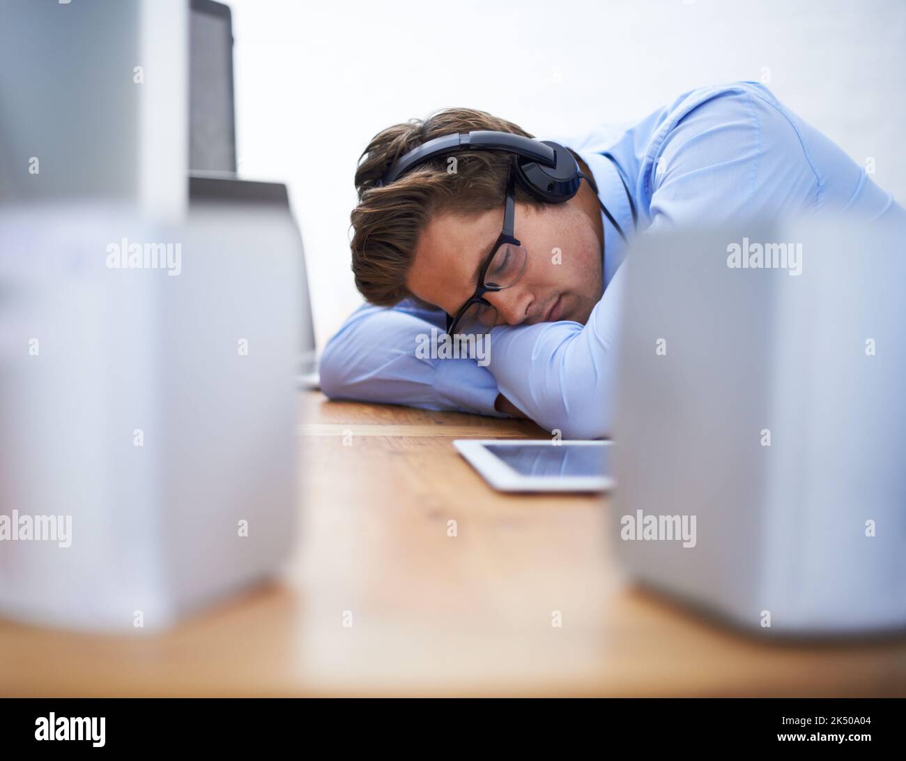 Exhausted businessman after hi-res stock photography and images - Alamy
