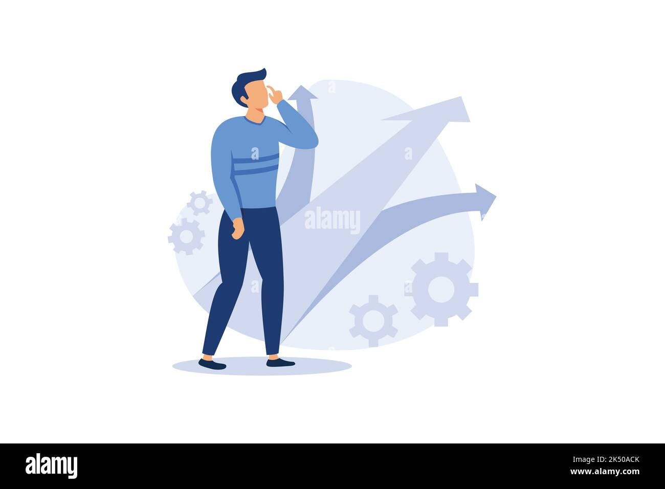 choice flat modern design illustration Stock Vector Image & Art - Alamy