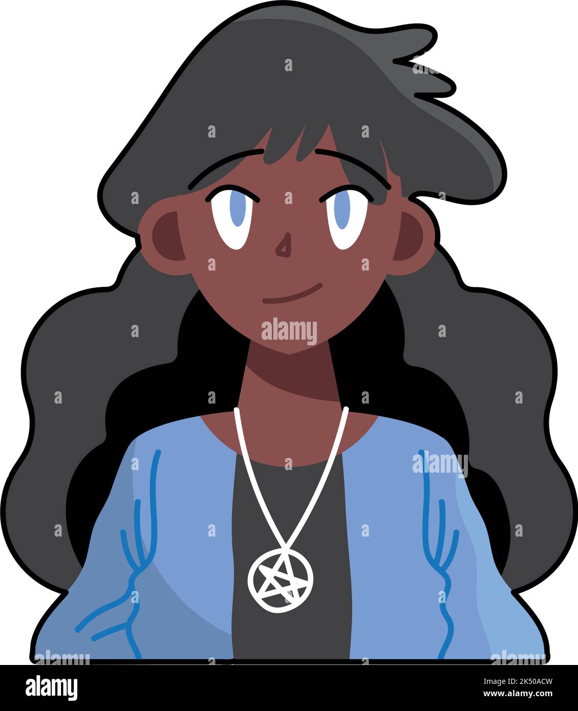 afro girl anime style character Stock Vector Image & Art - Alamy