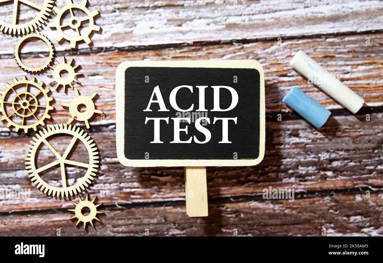 the acid test word in a dictionary. the acid test concept Stock Photo ...
