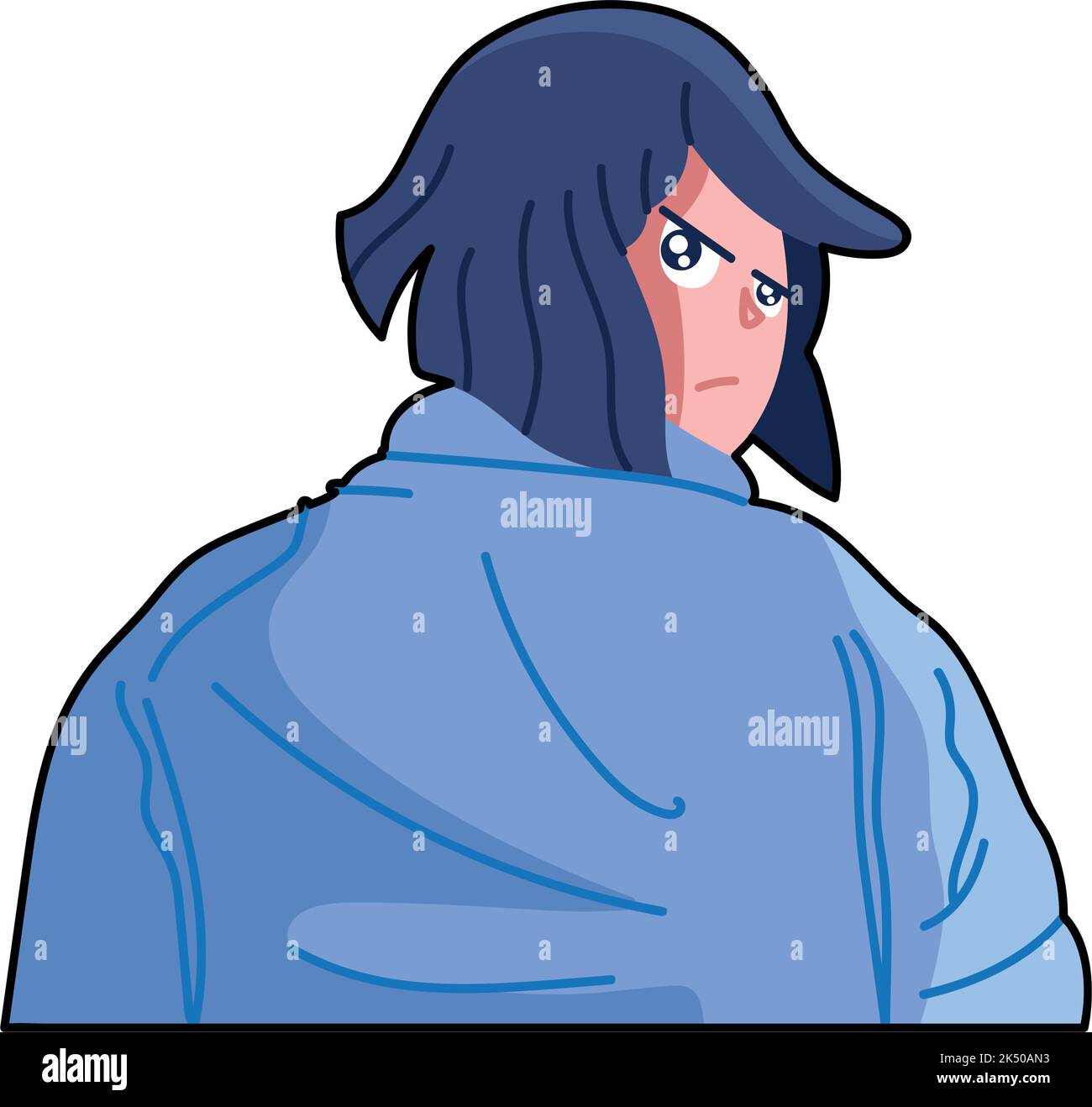 angry man anime style comic character Stock Vector Image & Art - Alamy