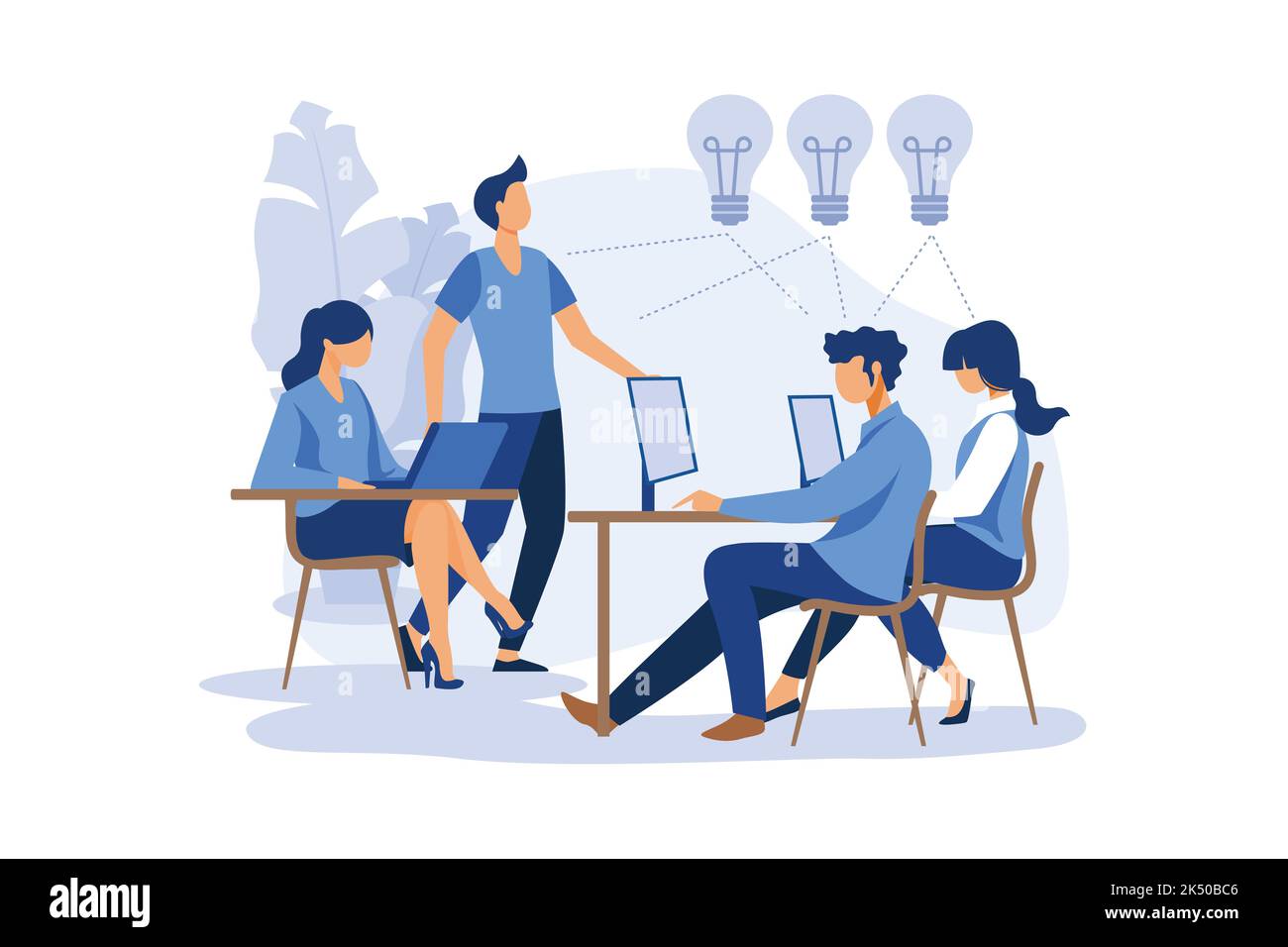 business meeting and brainstorming, business concept for teamwork ...