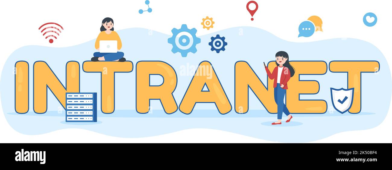 Intranet Internet Network Connection Technology to Share Confidential ...