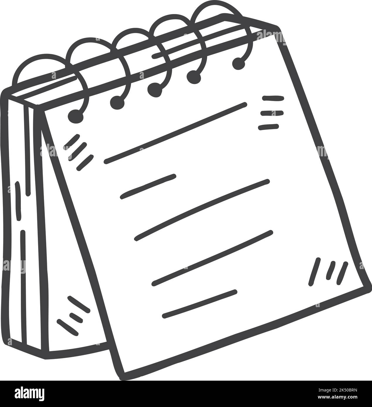 Hand Drawn notebook illustration isolated on background Stock Vector ...