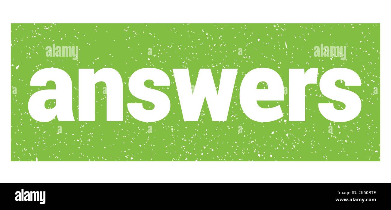 Answers stamp hi-res stock photography and images - Alamy