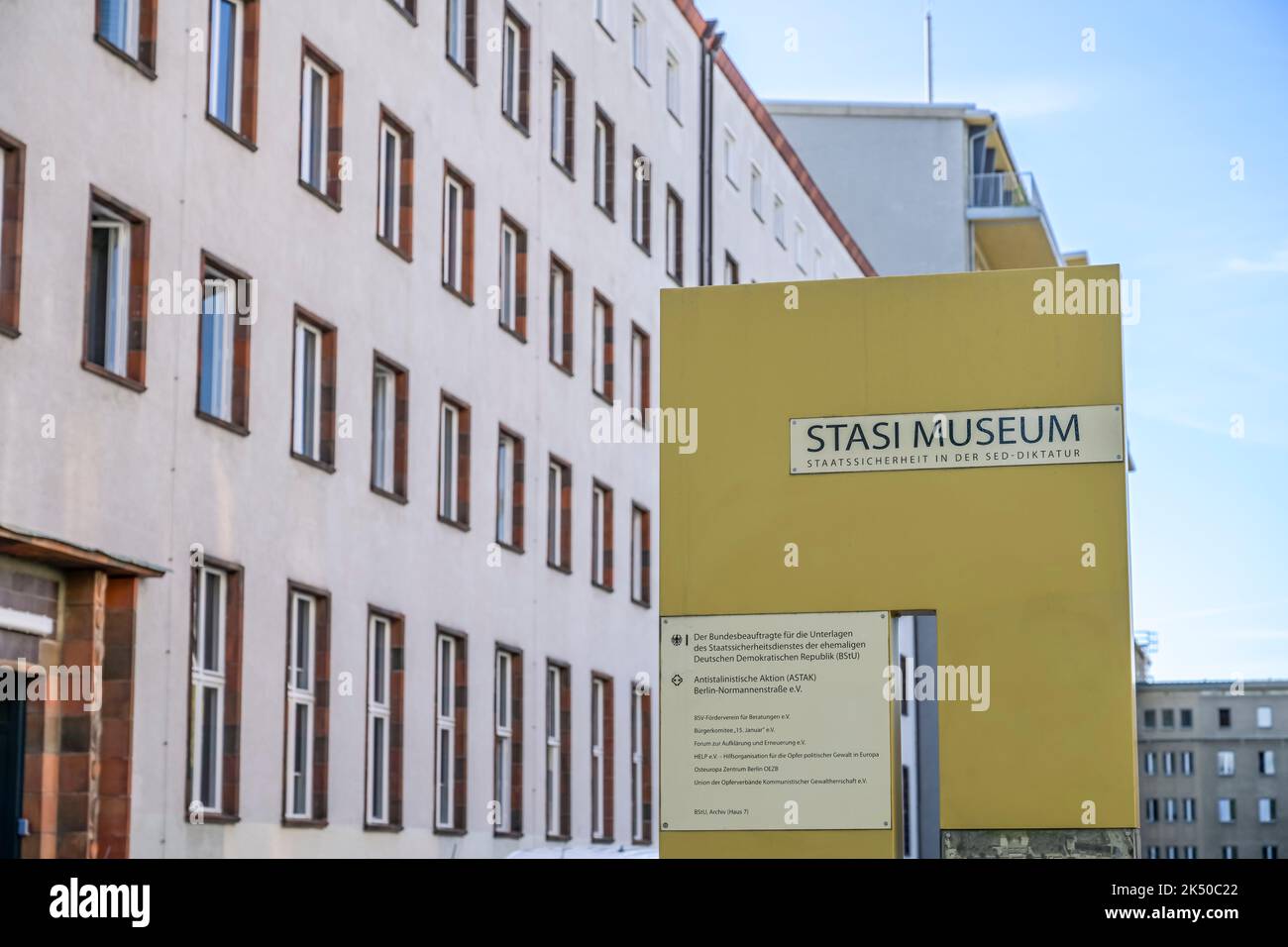 Stasi-Museum, Normannenstrasse, Lichtenberg, Berlin, Deutschland Stock ...