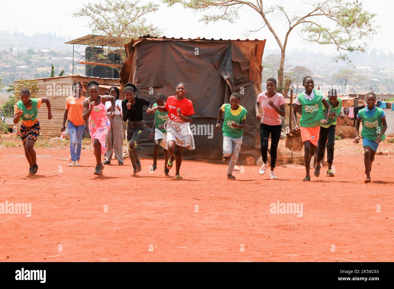 Harare, Hatcliffe. 1st Oct, 2022. Members of Team Zimbabwe for the ...