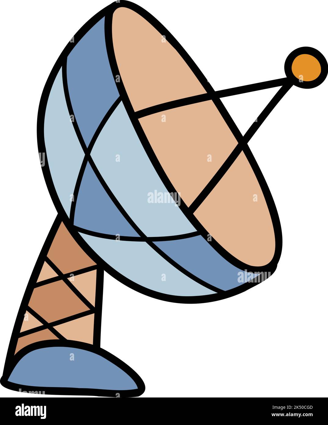 Hand Drawn space satellite illustration isolated on background Stock Vector Image & Art - Alamy