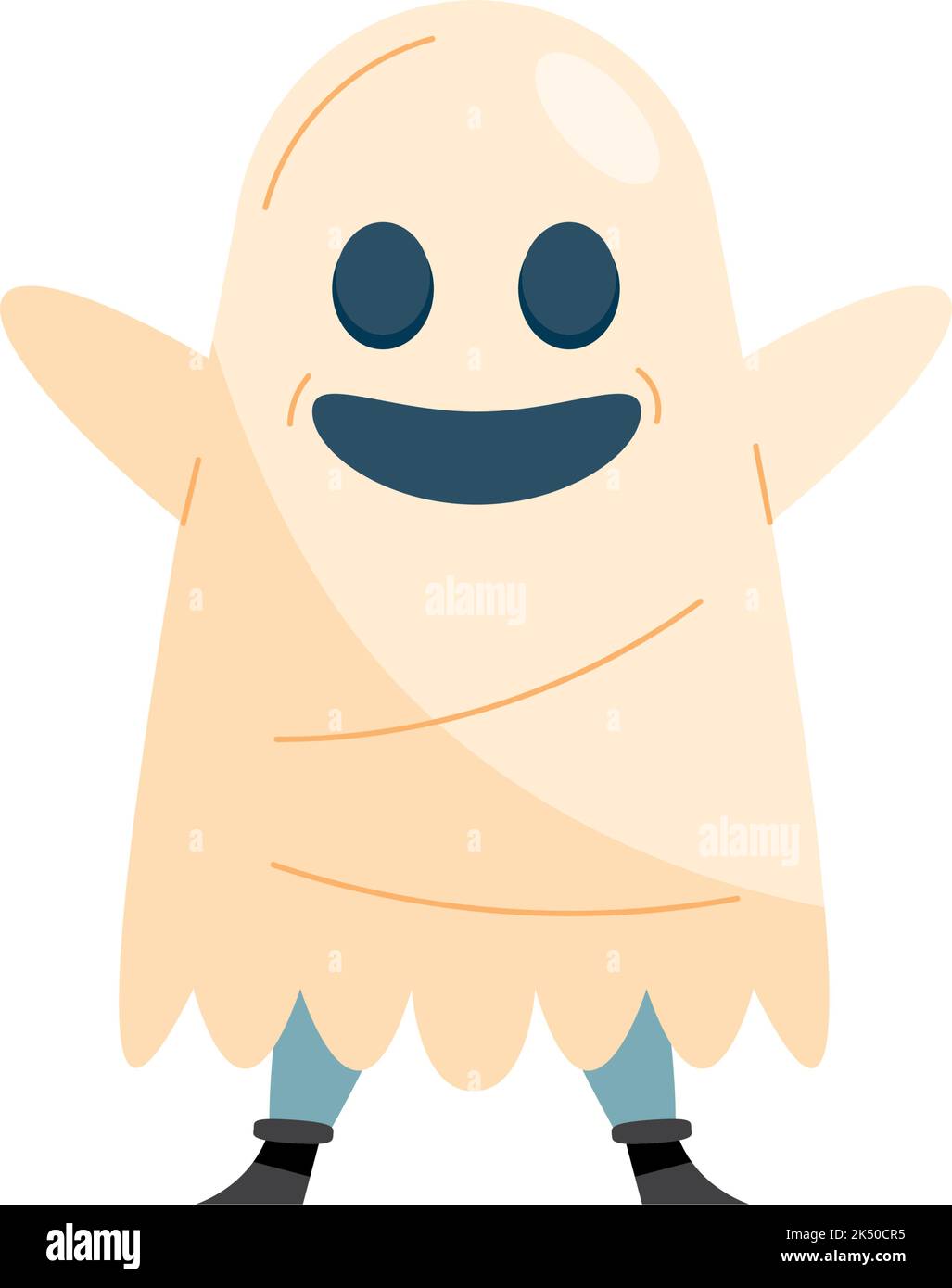 boy with disguise ghost character Stock Vector Image & Art - Alamy