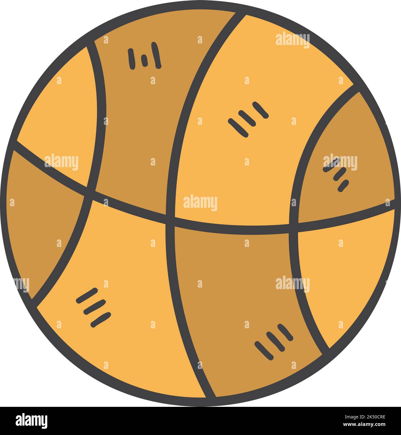 Hand Drawn basketball illustration isolated on background Stock Vector ...