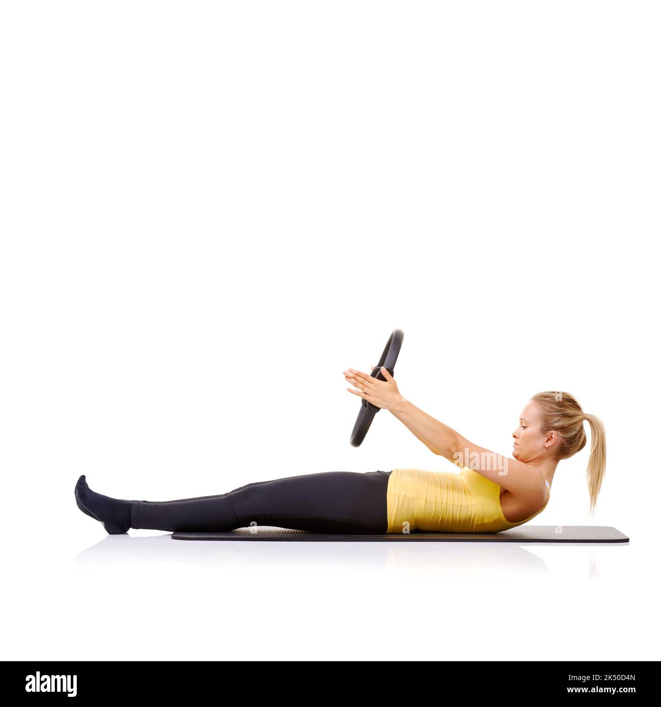 Fitness and health are important to her. A pretty young blonde ...