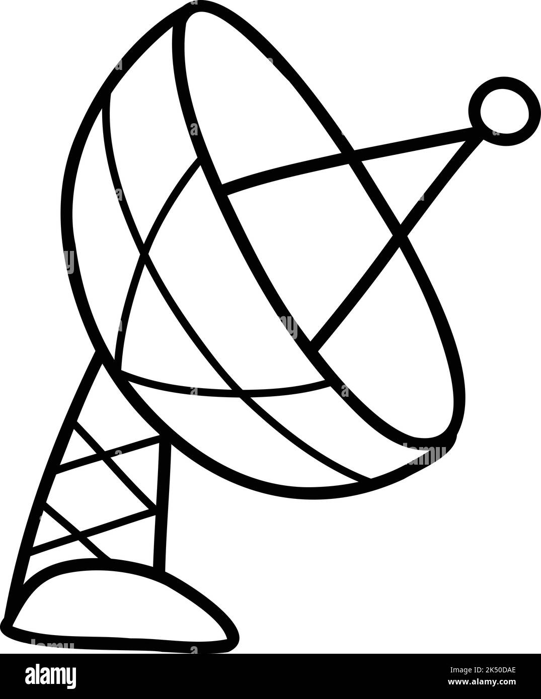 Hand Drawn space satellite illustration isolated on background Stock Vector Image & Art - Alamy