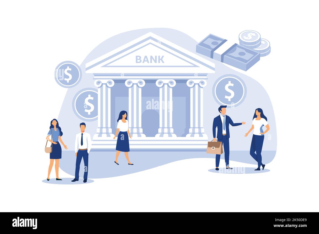 Federal office queue Stock Vector Images - Alamy