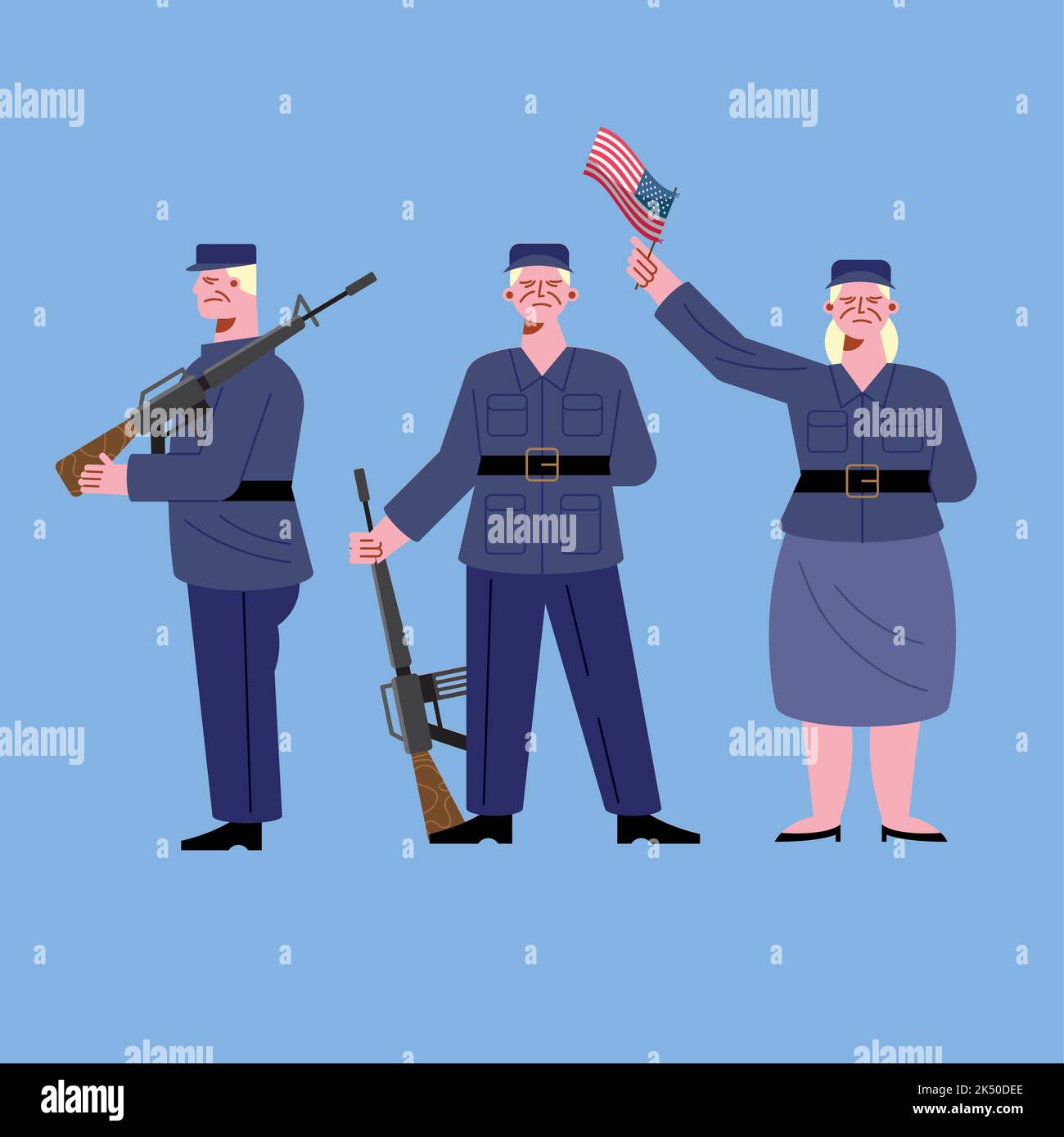 old military veterans group characters Stock Vector Image & Art - Alamy