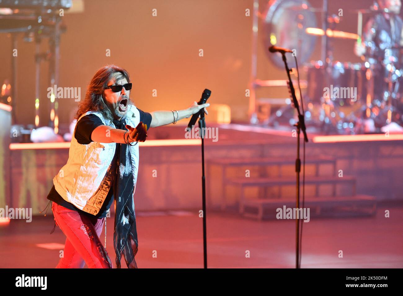 Paris, France. 04th Oct, 2022. Foreigner performs live at Salle Pleyel concert hall on October 4 ...