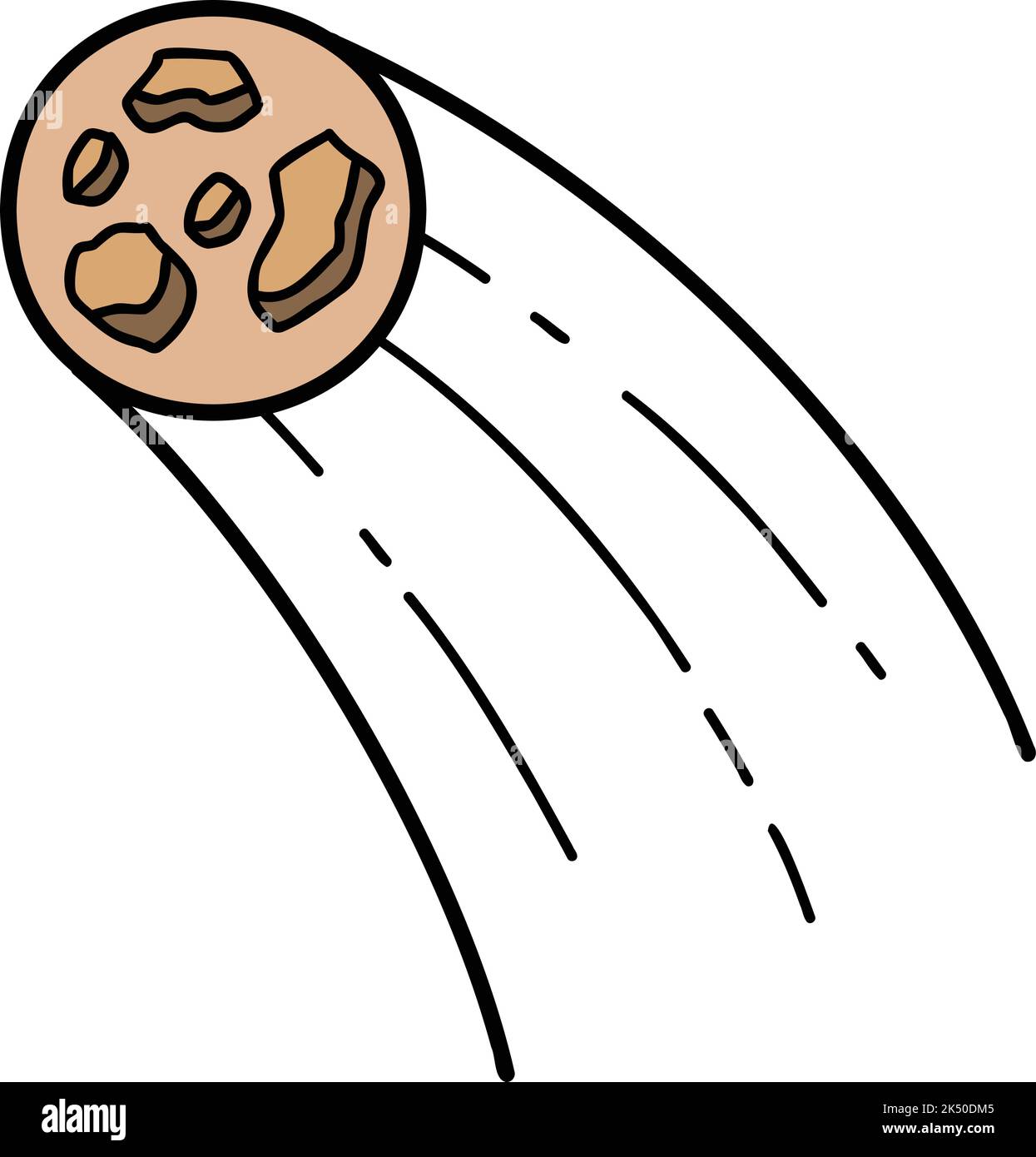 Hand Drawn meteor illustration isolated on background Stock Vector ...