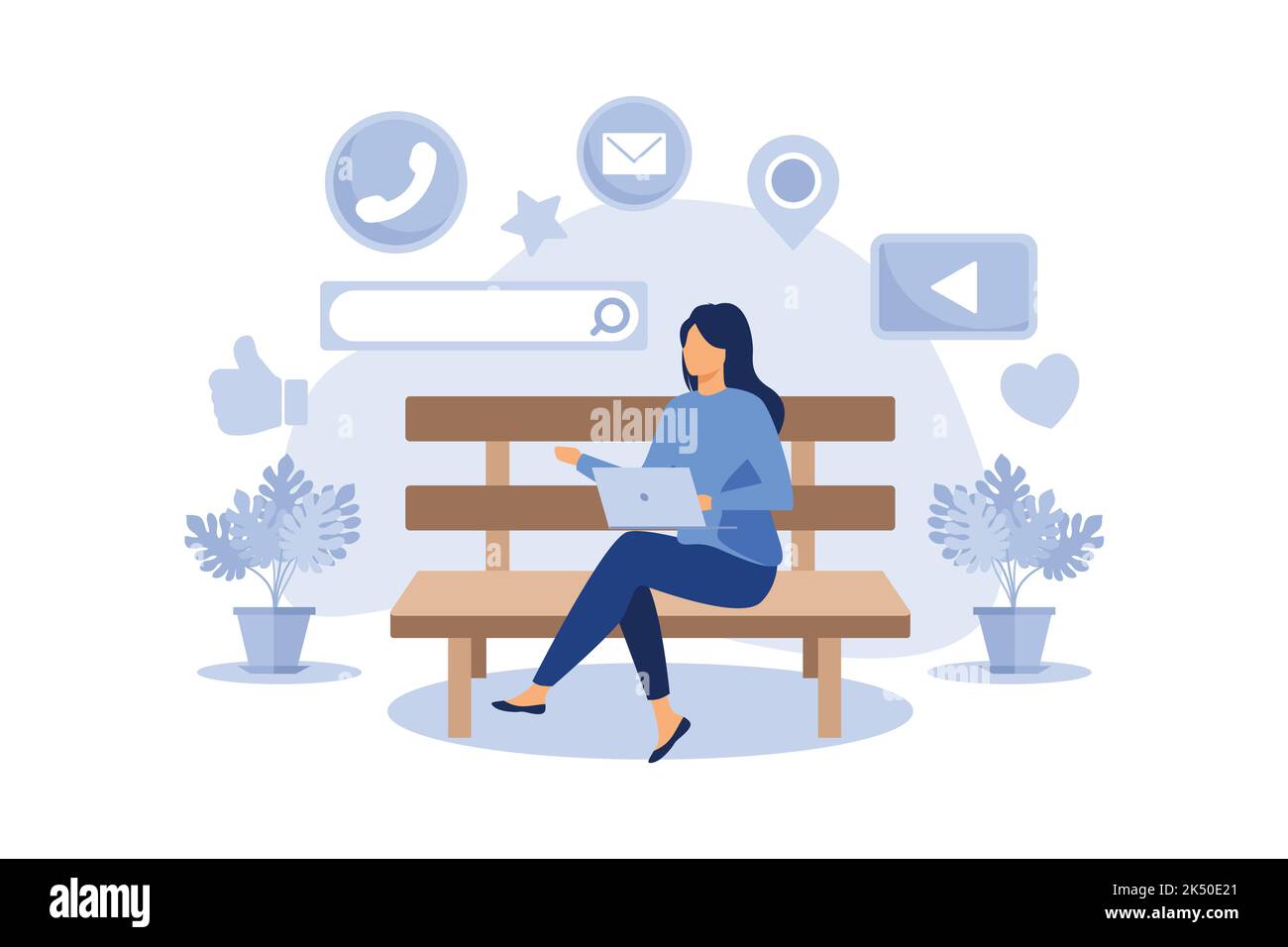 Chatting diverse Stock Vector Images - Alamy