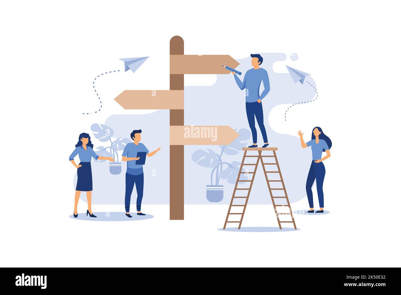 direction sign in different, destination, choice of directions, travel ...