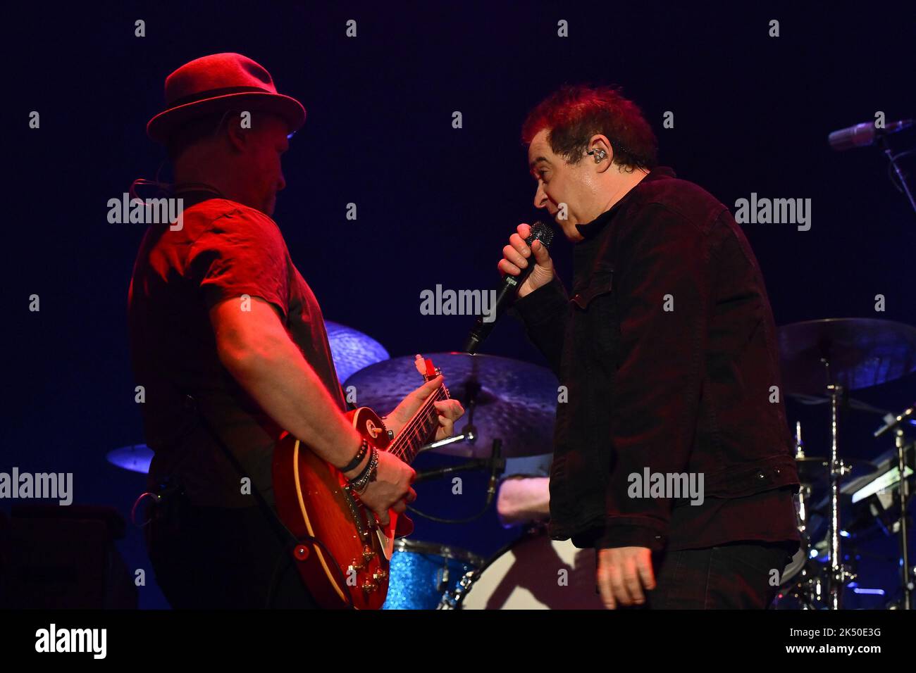 Adam Duritz and Dan Vickrey during the Concert of Counting Crows The ...
