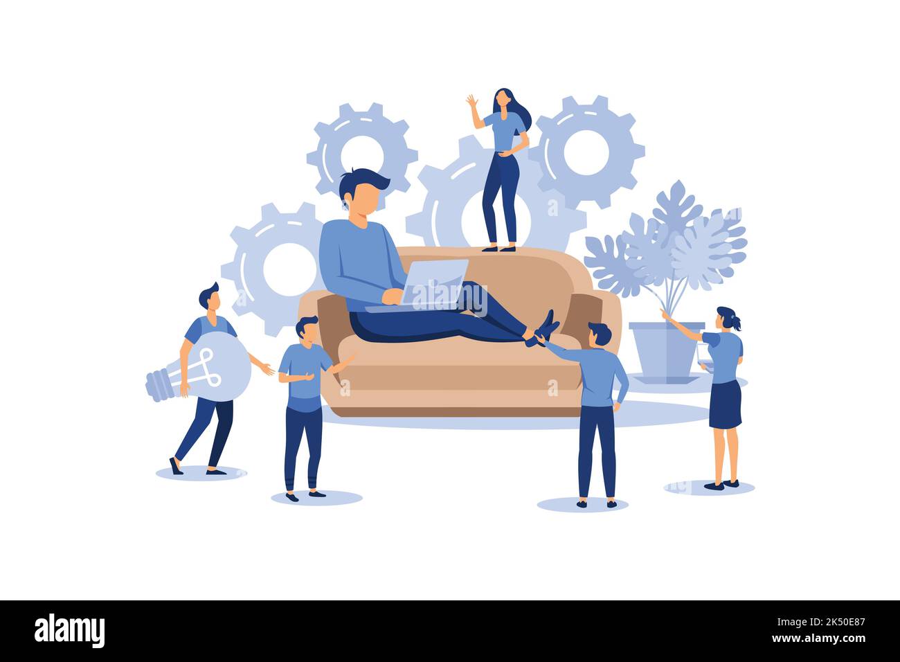 Thoughts contemplation Stock Vector Images - Alamy