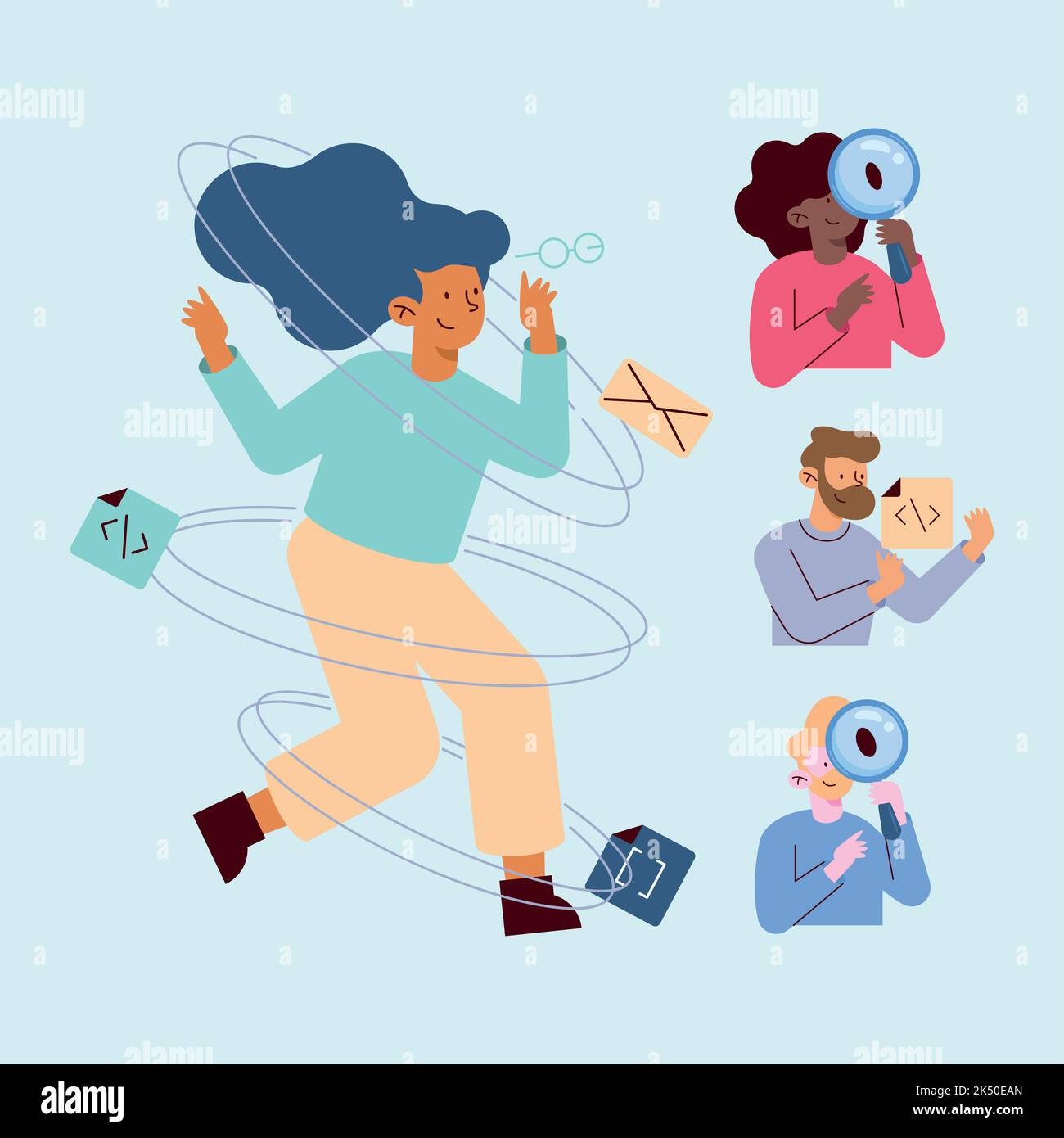 Female developers Stock Vector Images - Alamy