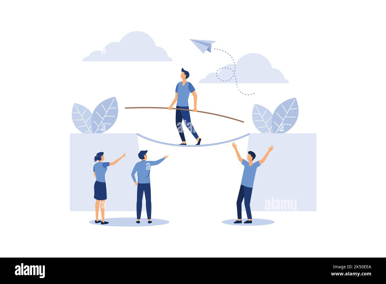 concept of business motivation and ambition, business team overcomes ...