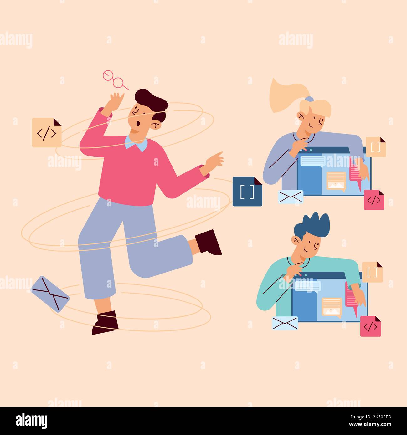 Female developers Stock Vector Images - Alamy