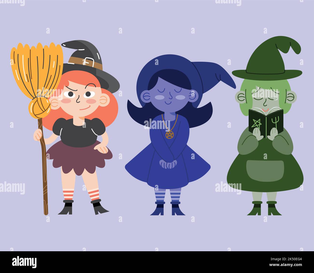 Three witches Stock Vector Images - Alamy