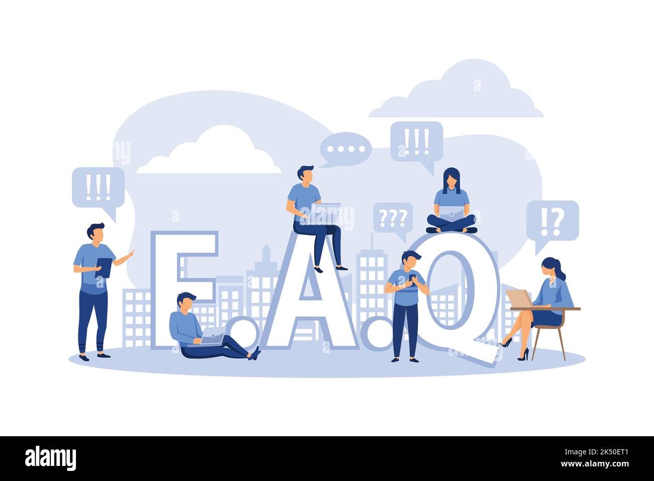 searching or search for answers concept with people and question mark ...