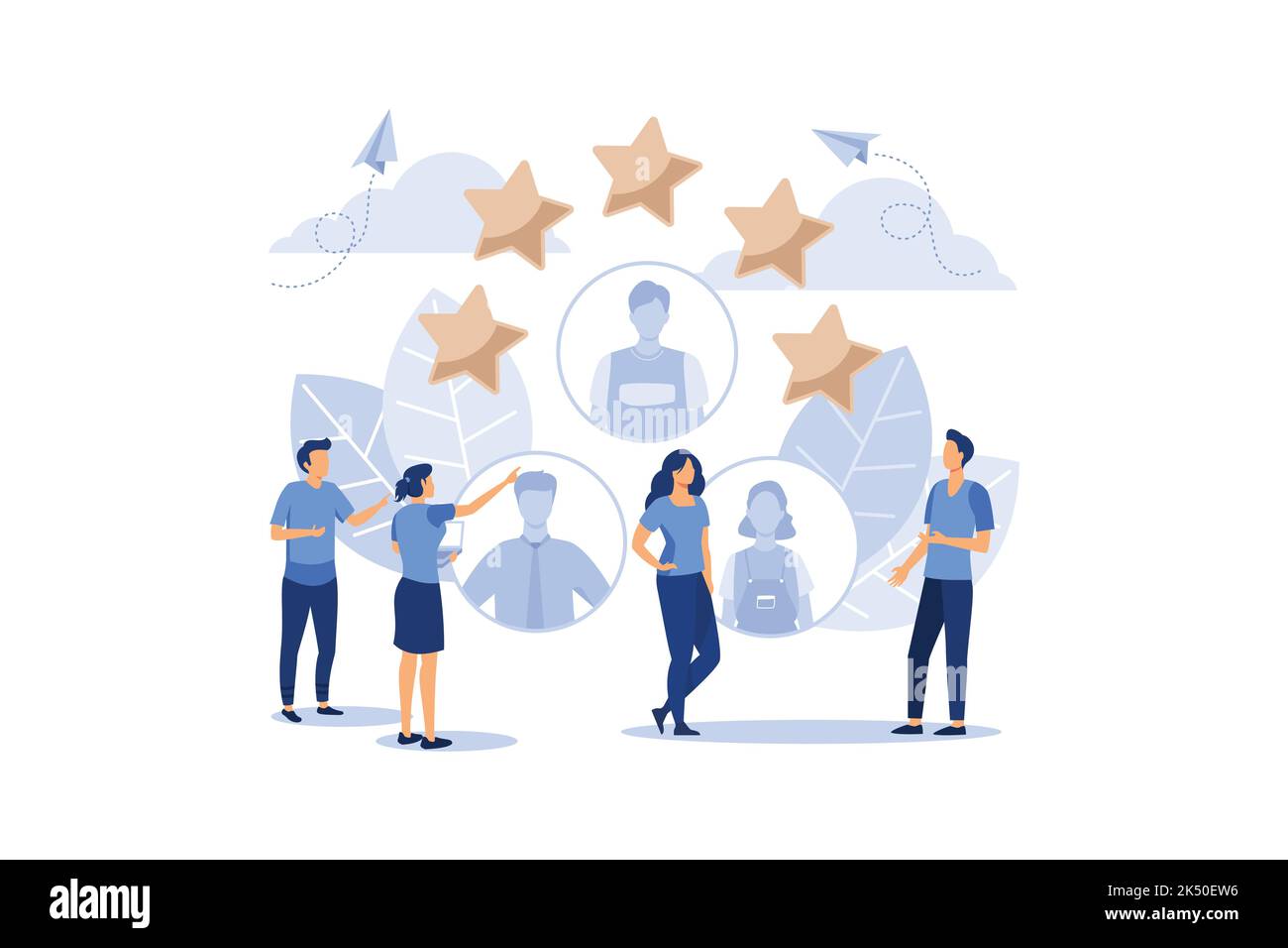 Vector business graph, open vacancy, business company is looking for an ...