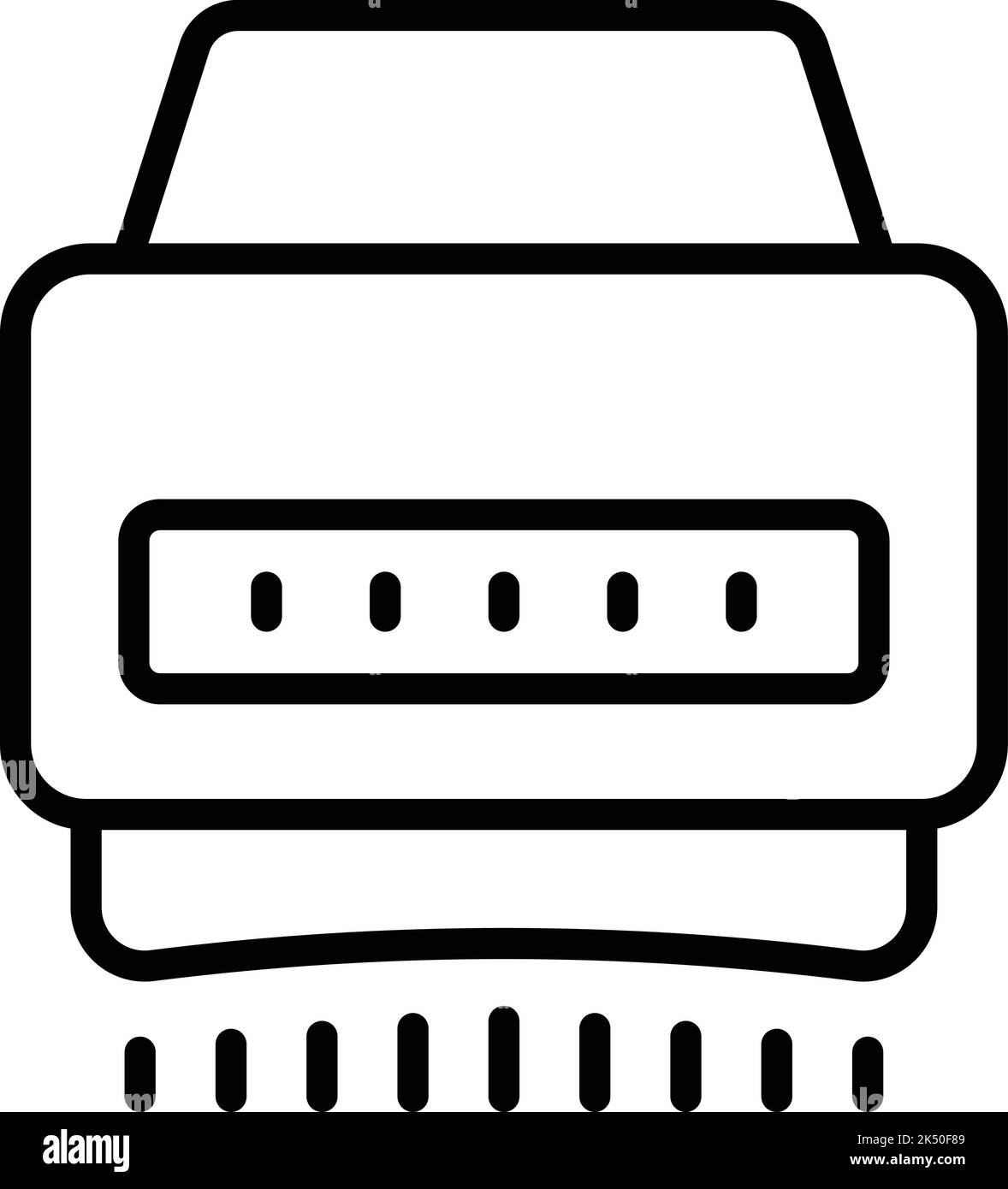 Electrical dryer icon outline vector. Hand air machine. Paper drier ...