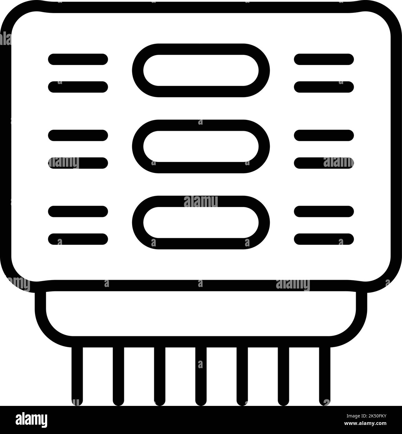 Dryer machine icon outline vector. Hand air. Dry bathroom Stock Vector ...