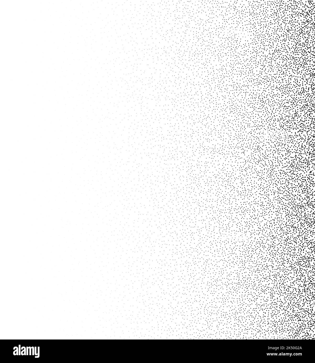 Grain stippled gradient. Faded stochastic dotwork texture. Random ...