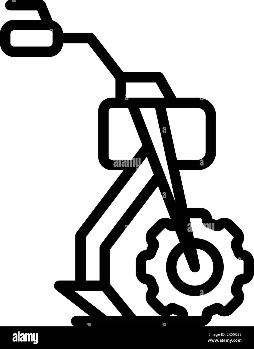 Cultivator machinery icon outline vector. Farm machine. Tractor ...