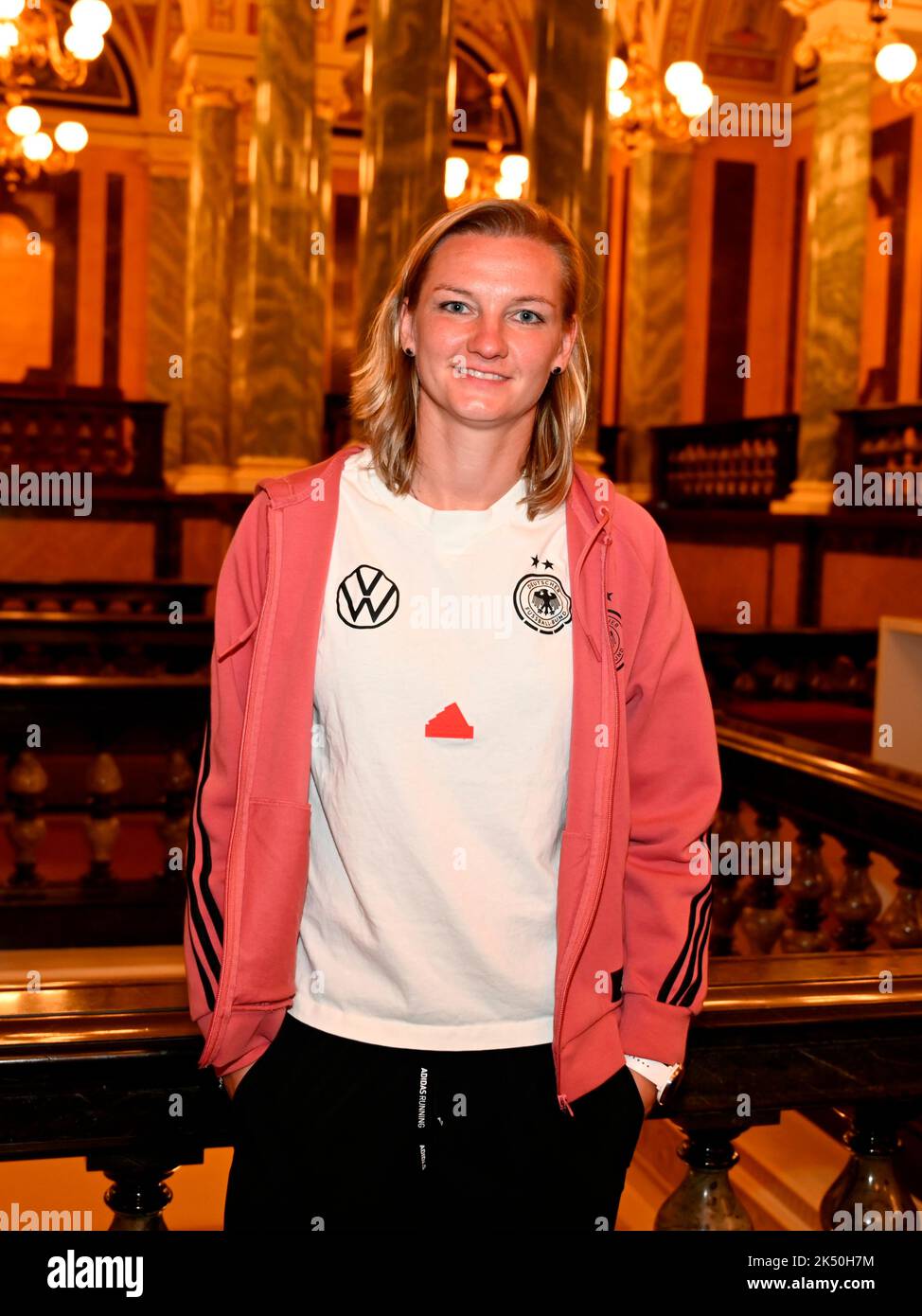 Alexandra Popp beim Empfang der DFB-Frauennationalmannschaft durch ...