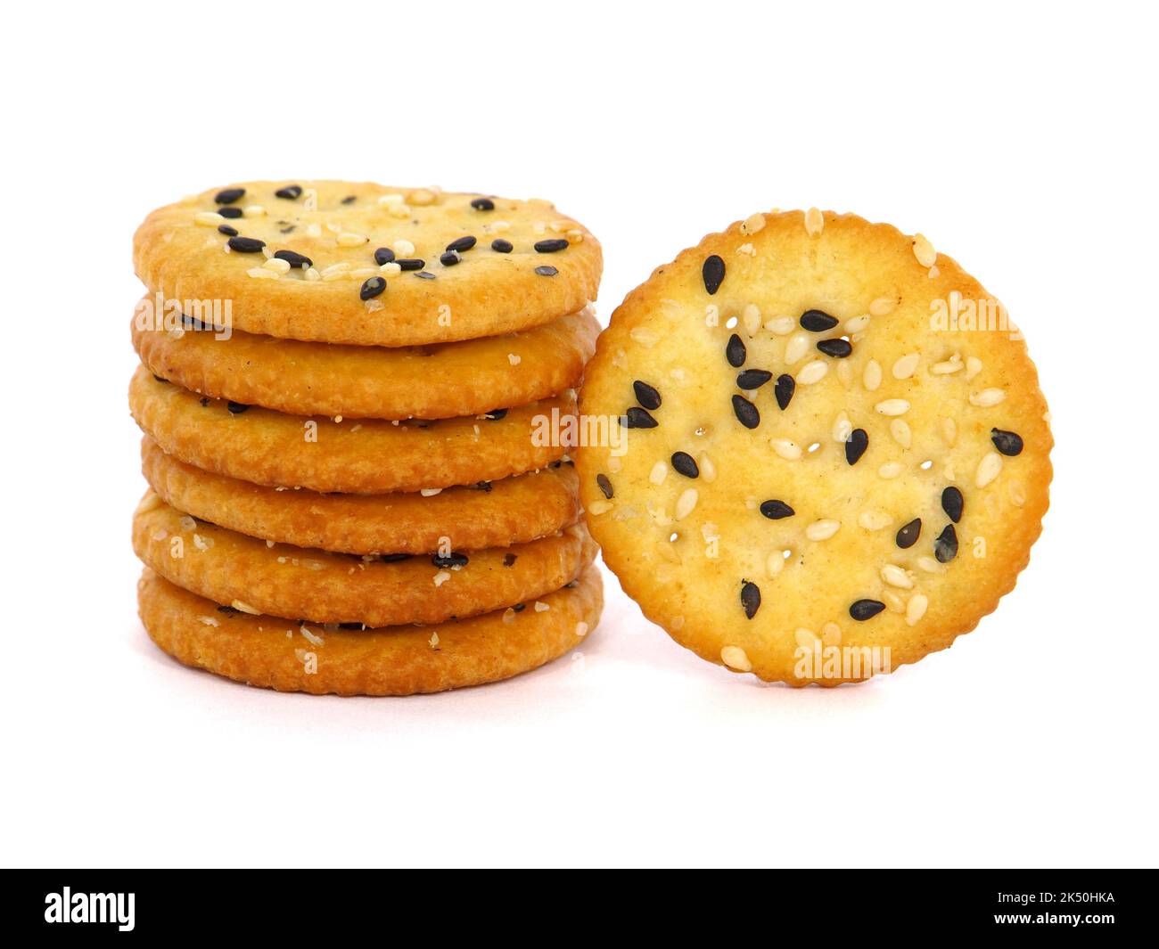 Sesame butter biscuit Cut Out Stock Images & Pictures - Alamy