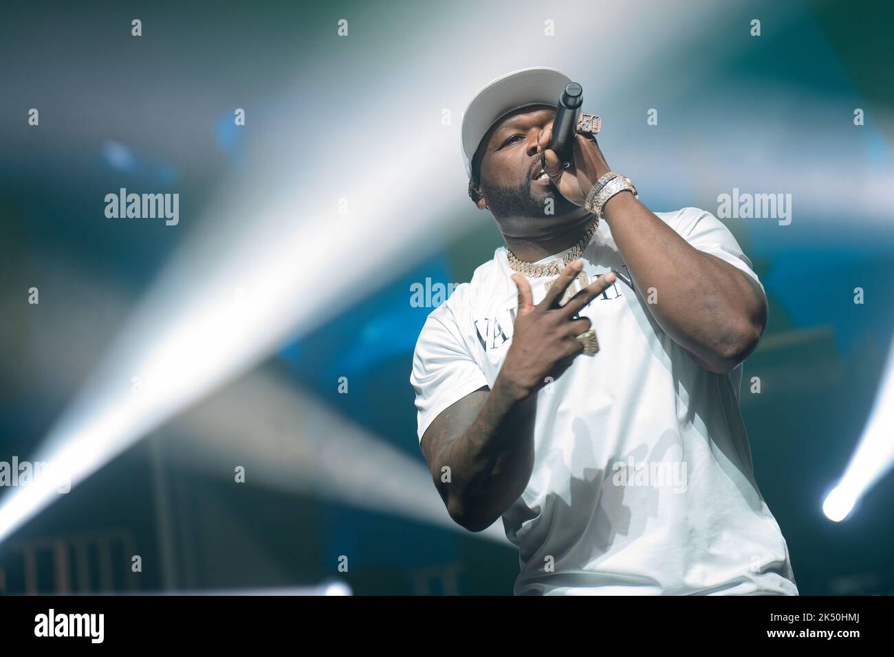 Bergen, Norway. 04th Oct, 2022. The American rapper 50 Cent performs a ...