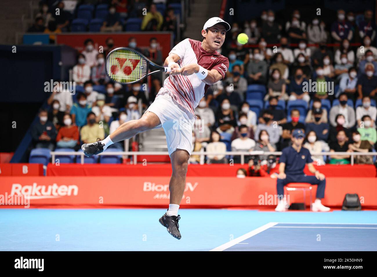 Ariake Colosseum, Tokyo, Japan. 5th Oct, 2022. Yoshihito Nishioka (JPN), OCTOBER 5, 2022 ...